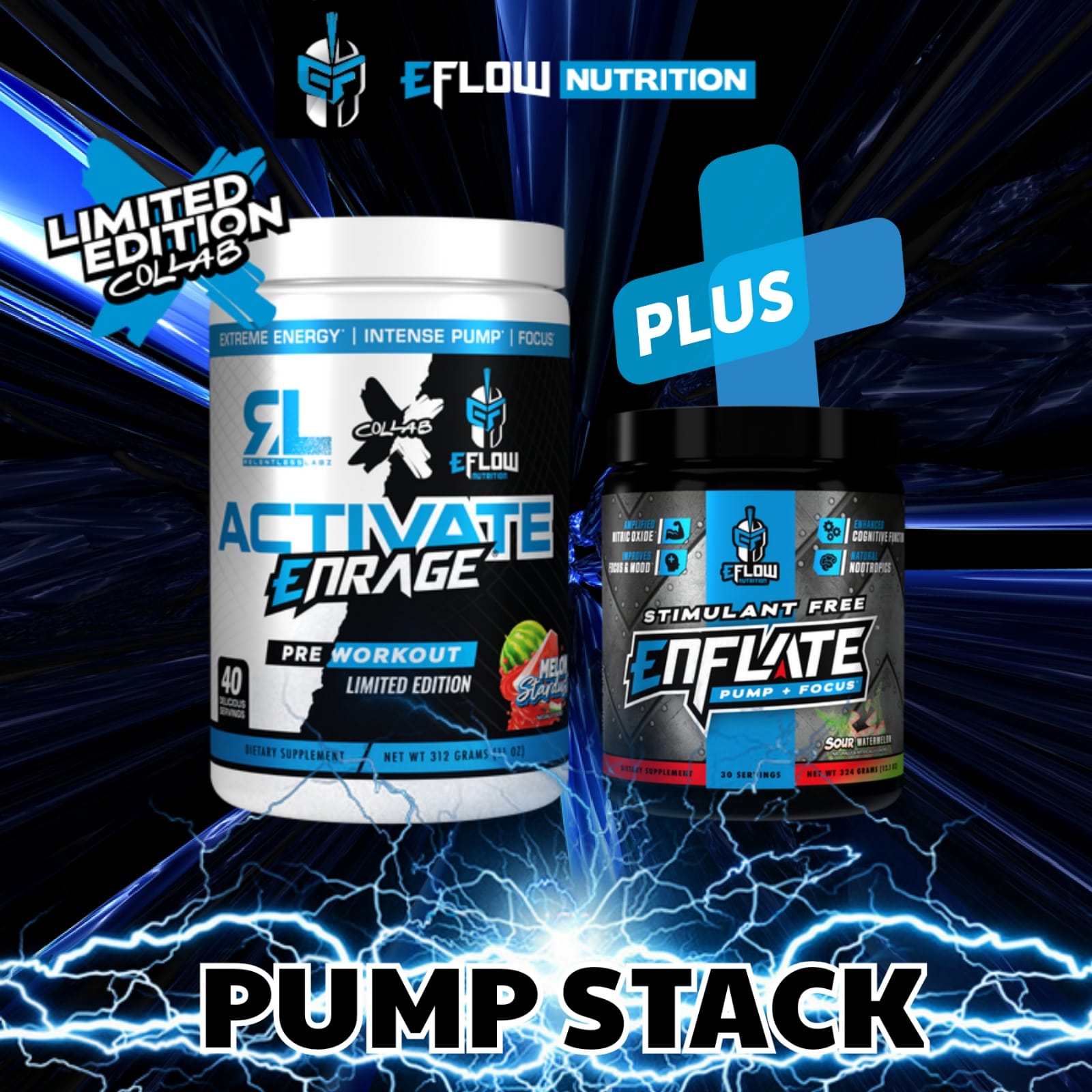 PUMP STACK - EFLOW NUTRITION | Real Nutrition México